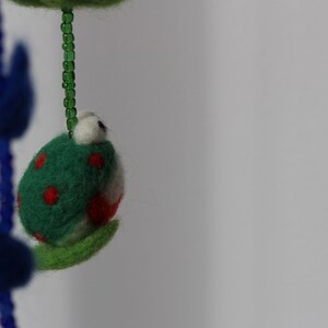 Animal Mobile Nursery Frog Crib Mobile Needle Felted Animals Frog Lover ...