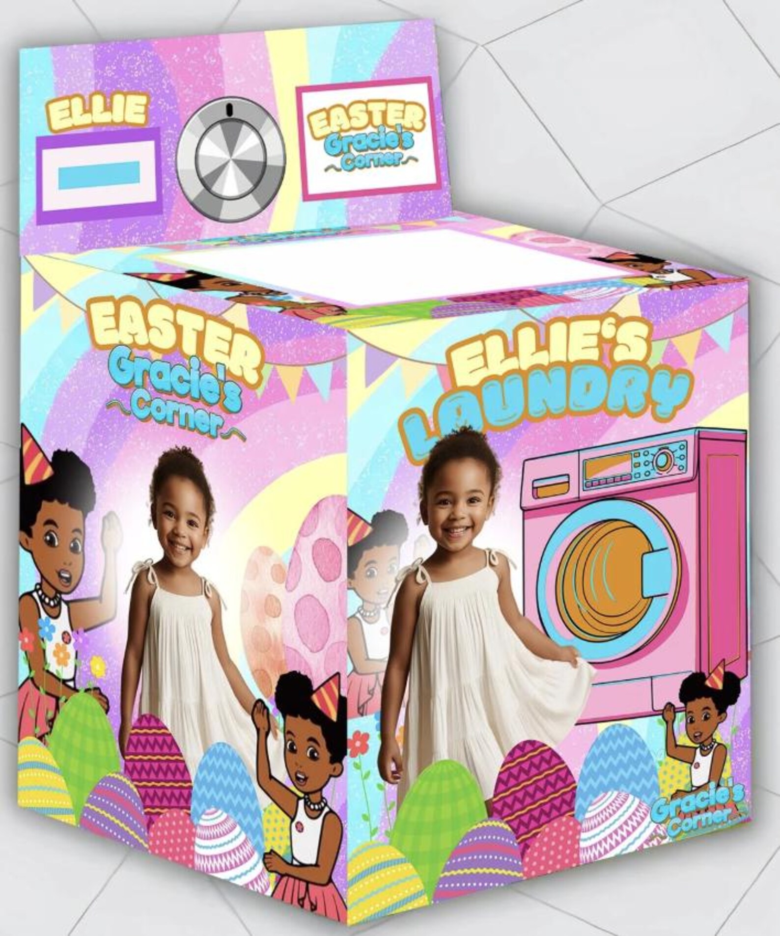 12 Viral Easter Basket Templates | Washing Machine & Gumball Machine ...