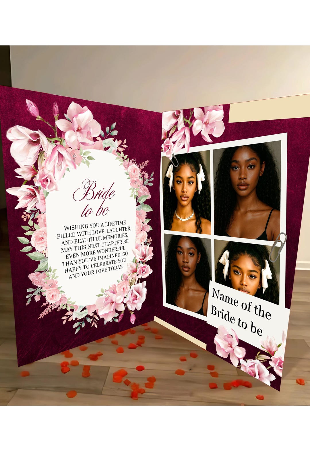 Bride to Be Jumbo Card | Bridal Shower Decor (editable Canva, Digital ...