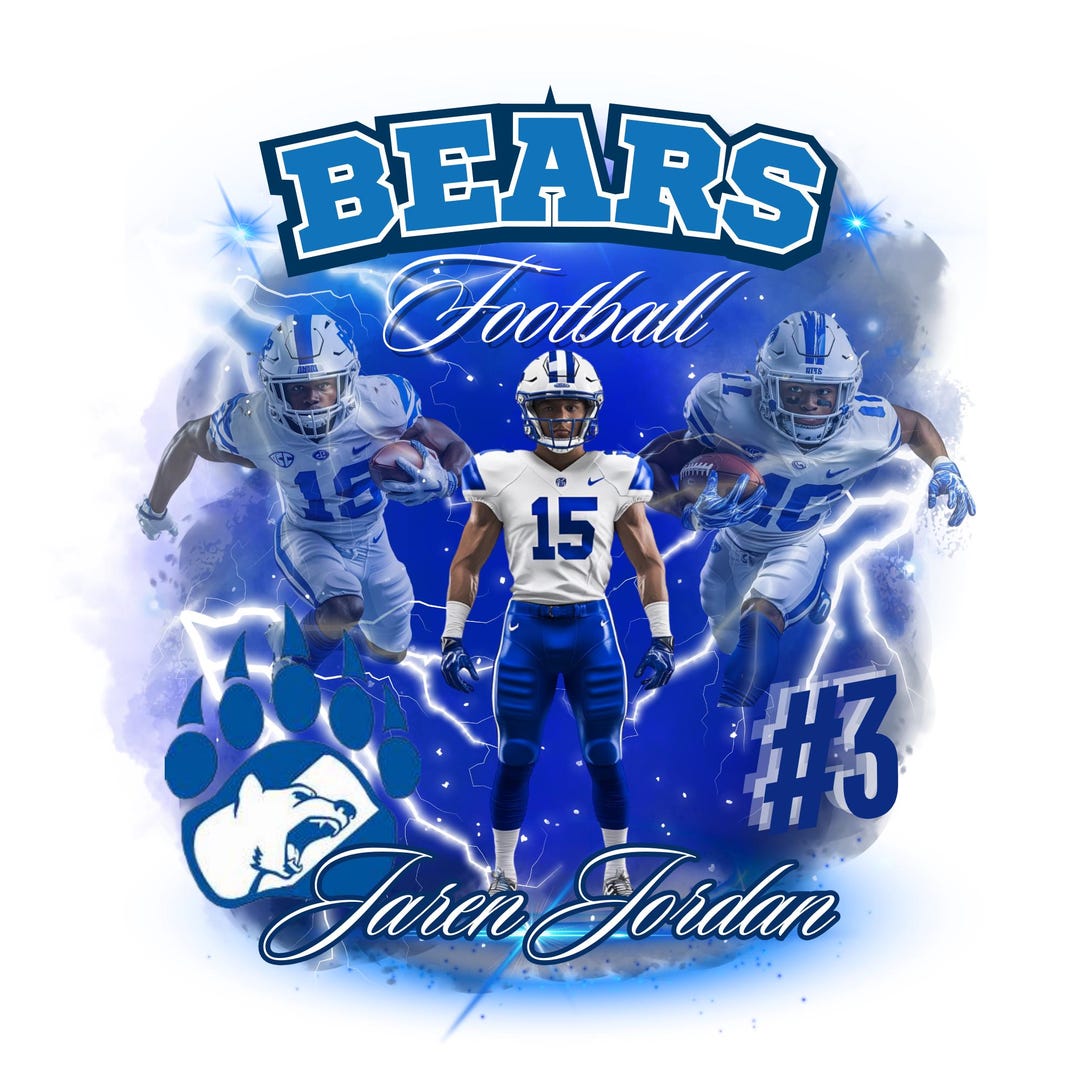 Editable Football Design Templates for Canva (digital Download) - Etsy