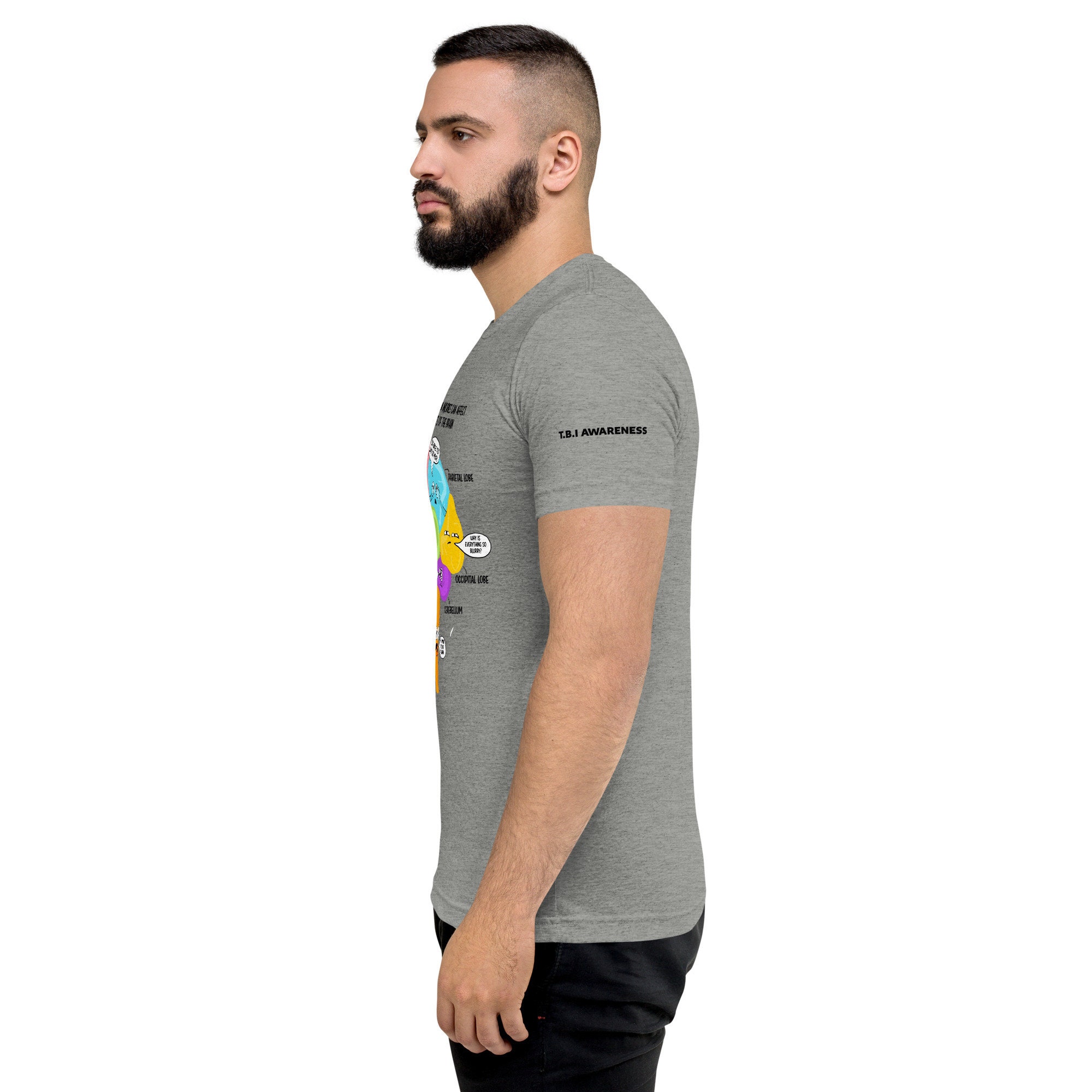 Traumatic Brain Injury TBI Brain Cartoon Unisex Short Sleeve T-shirt - Etsy