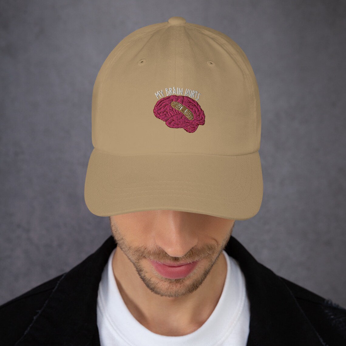My Brain Hurts Traumatic Brain Injury TBI Concussion Awareness Dad Hat ...