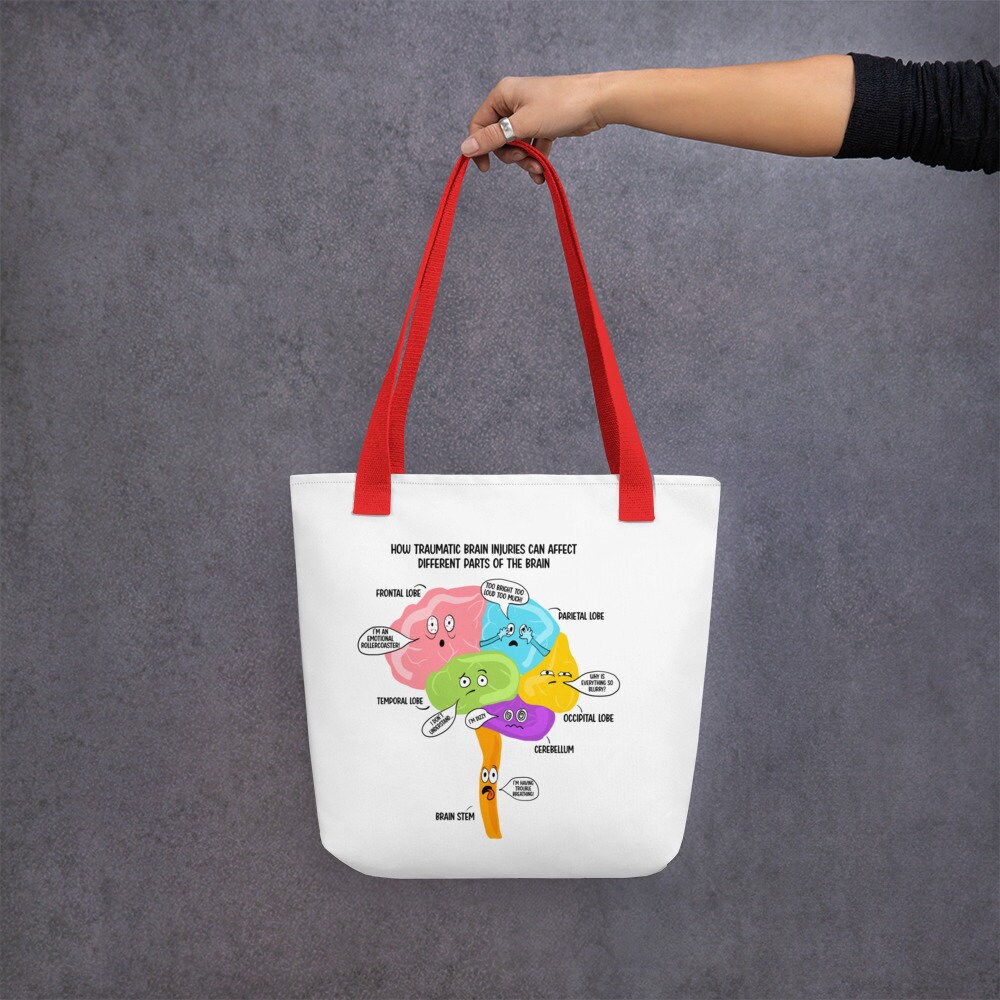 Traumatic Brain Injury TBI Funny Cartoon Tote Bag - Etsy