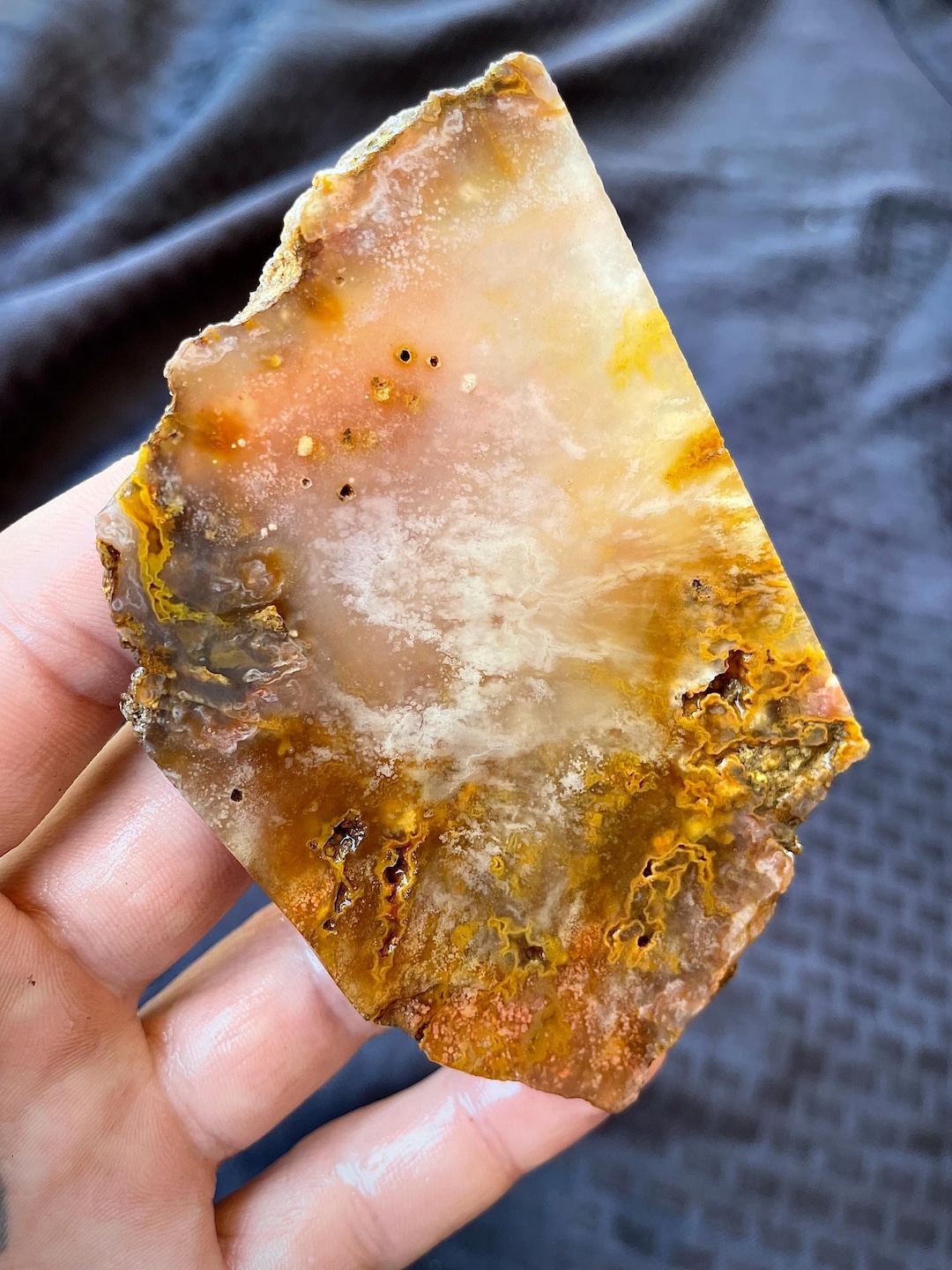 Top Quality Paint Rock Agate Slab! Paint Rock, Alabama. Lapidary Rough ...