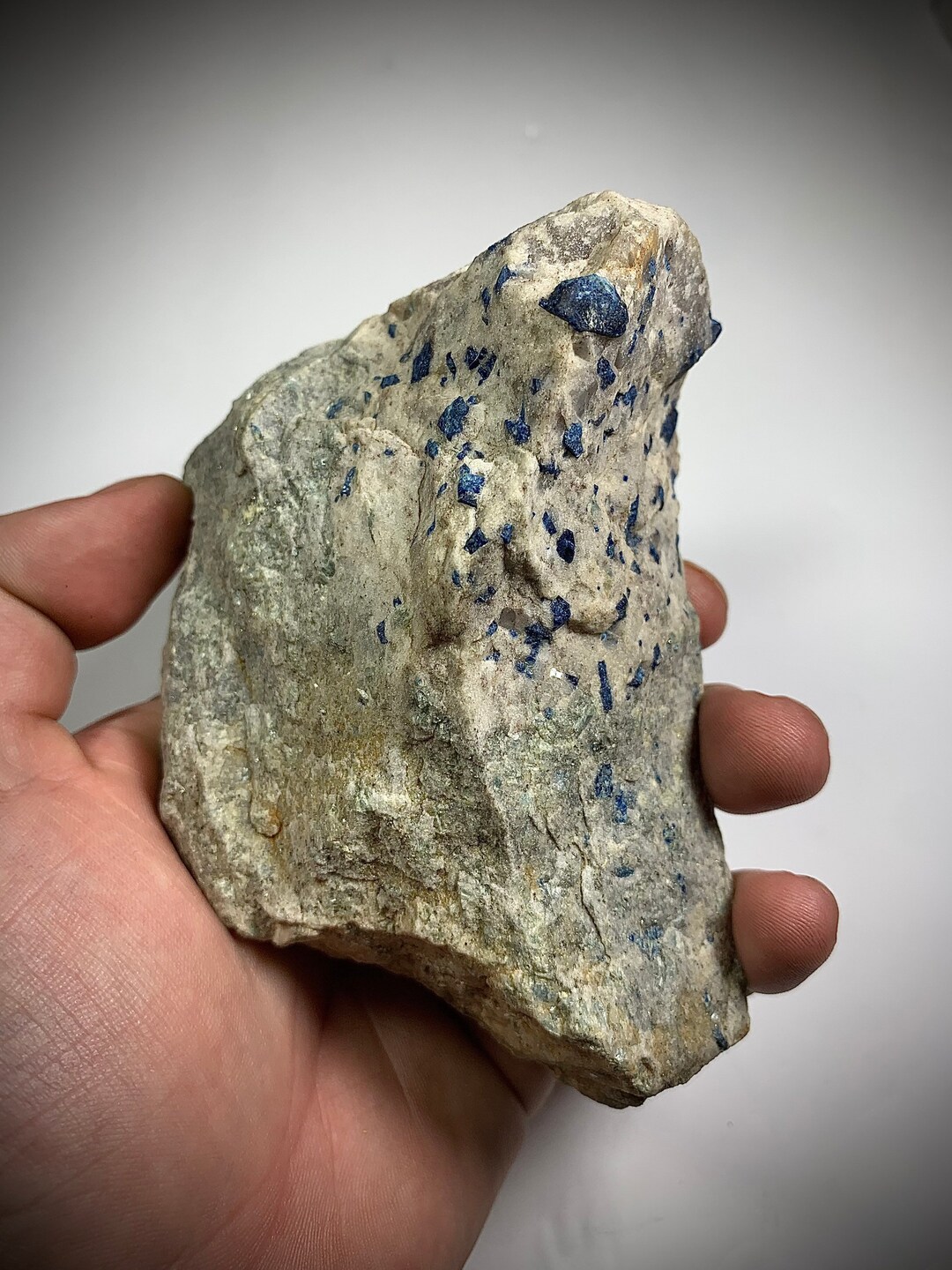 Nice! 662g Lazulite in Quartzite Specimen. Grave’s Mountain. Lincolnton ...