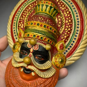 Vintage Bannada Vesha Demon Wall Hanging Art. Handmade. Karnataka India ...