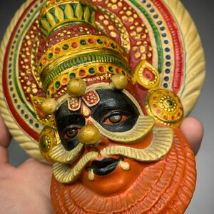 Vintage Bannada Vesha Demon Wall Hanging Art. Handmade. Karnataka India ...
