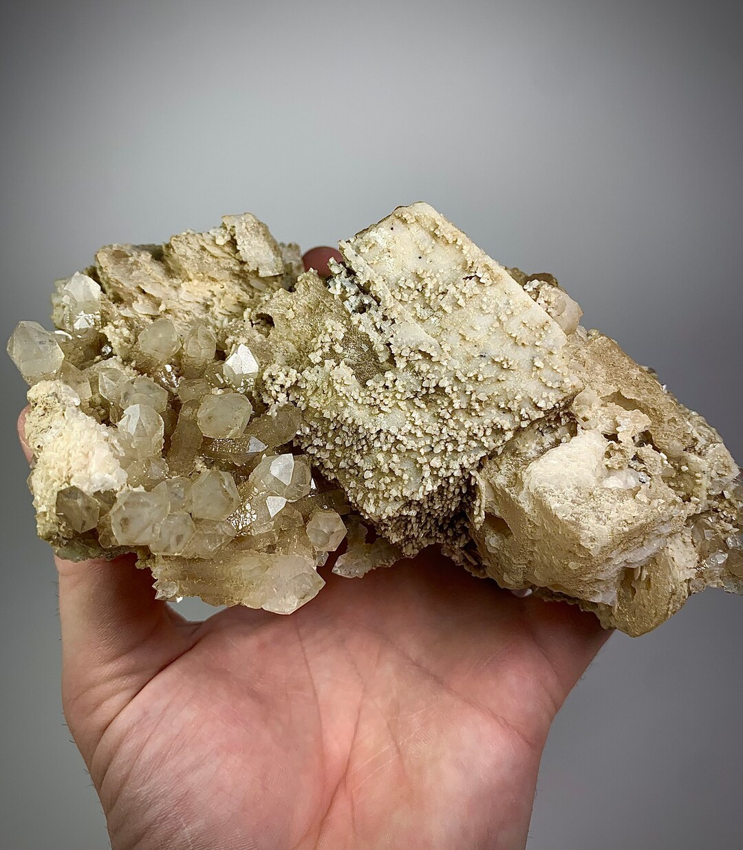 Siderite Epimorph / Pseudomorph After Calcite W DT, Chlorite Quartz ...