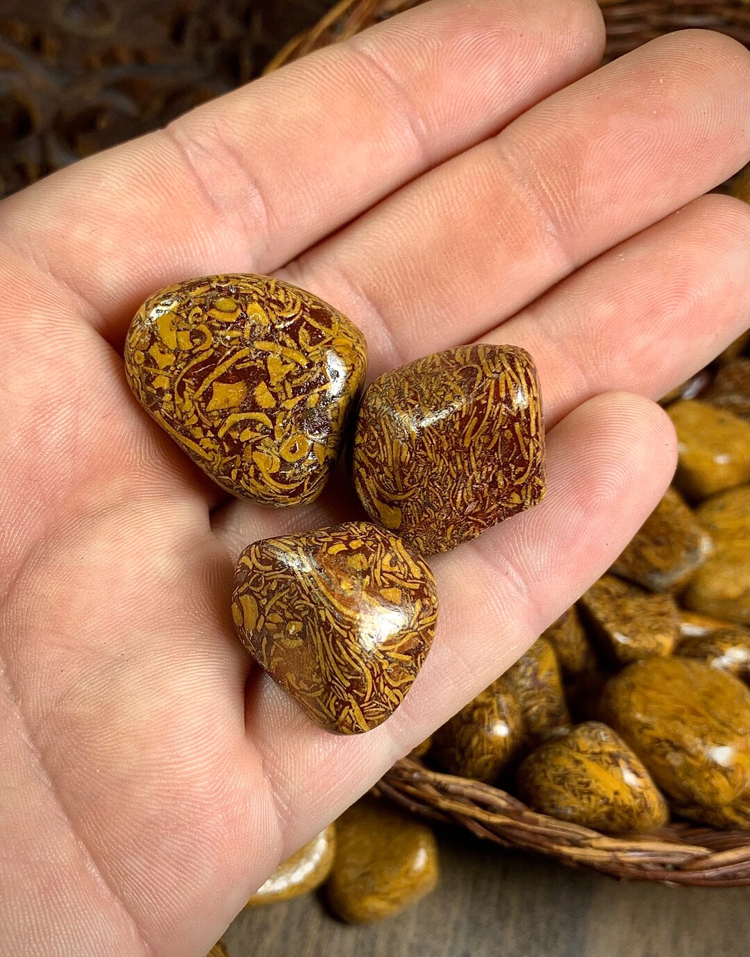 Script Stone Tumbles Aka Indian Script Stone. 1 Pc. Great Quality. - Etsy