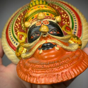 Vintage Bannada Vesha Demon Wall Hanging Art. Handmade. Karnataka India ...