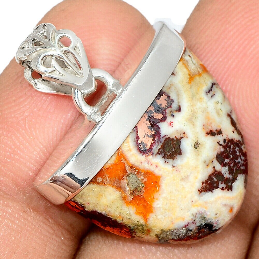 Beautiful Copper Agate from Michigan in 925 Sterling Silver | Etsy