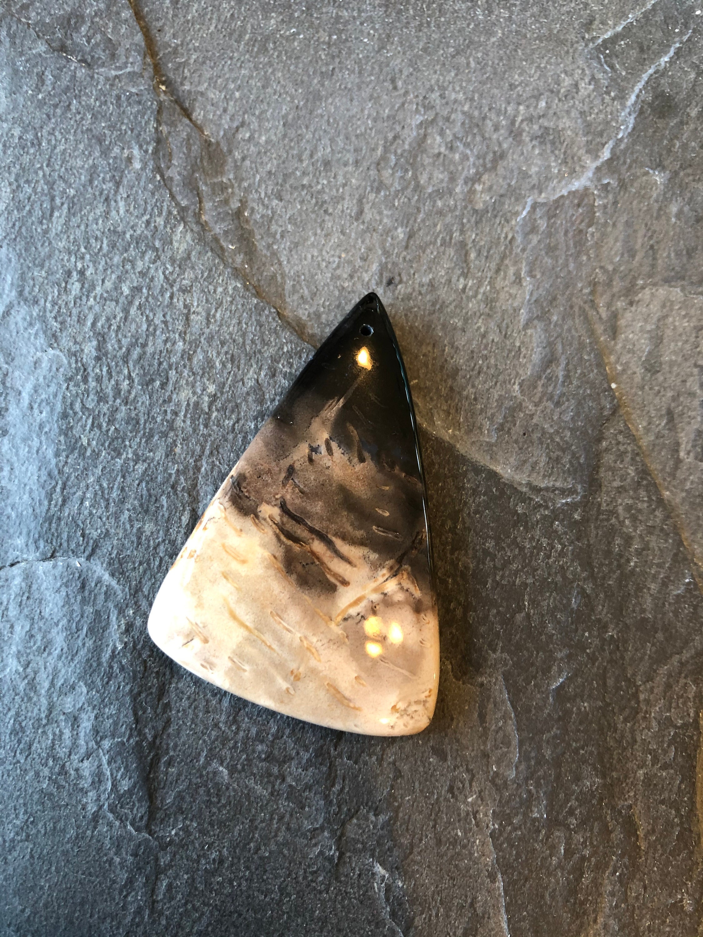 Large Drilled Palm Root Jasper Focal Palm Root Jasper Teardrop - Etsy