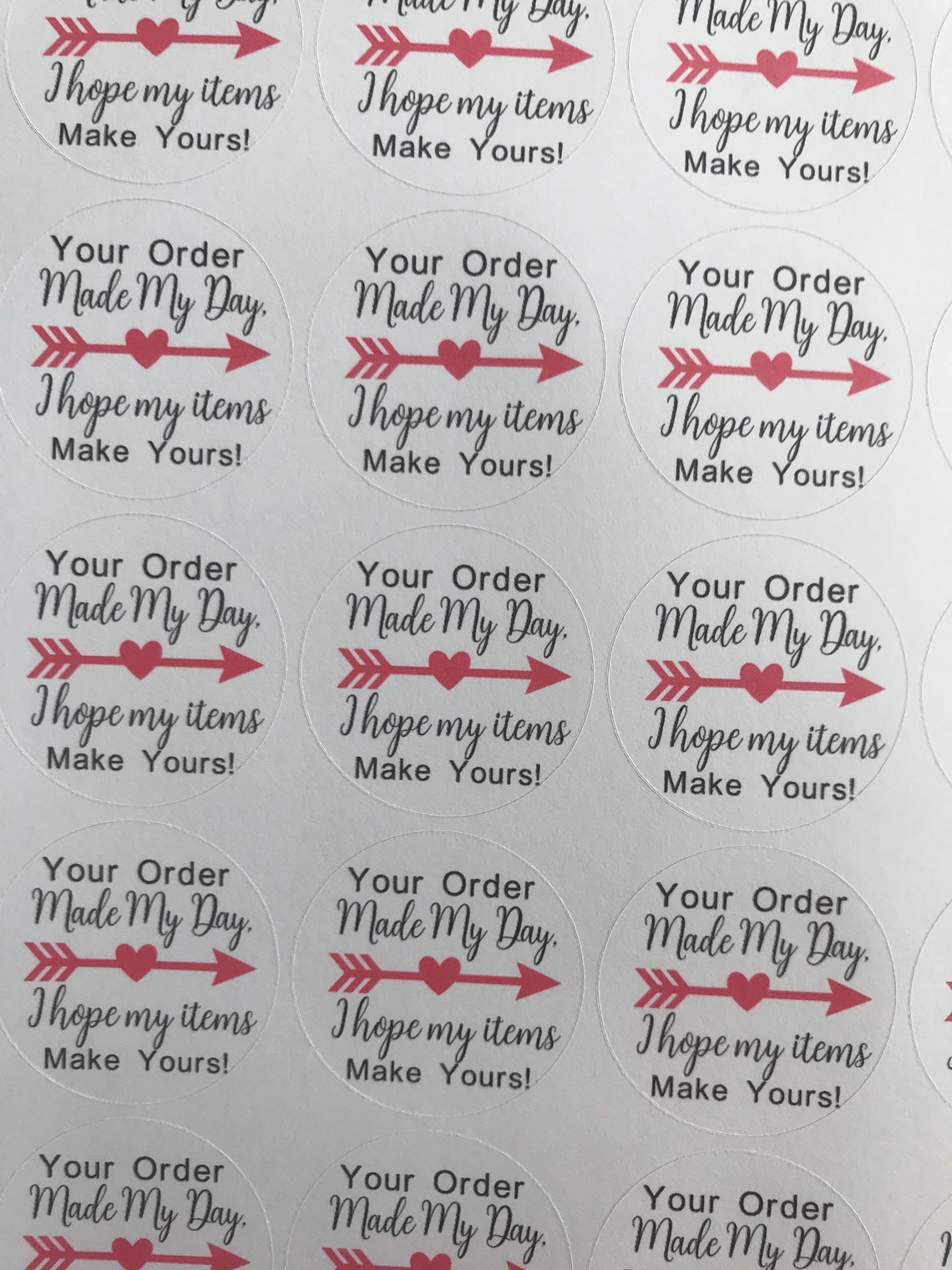 Your Order Made My Day I Hope My Items Make Yours Stickers - Etsy