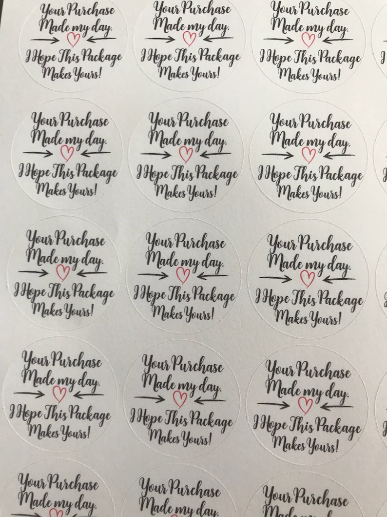 Your Purchase Made My Day I Hope This Package Makes Yours - Etsy
