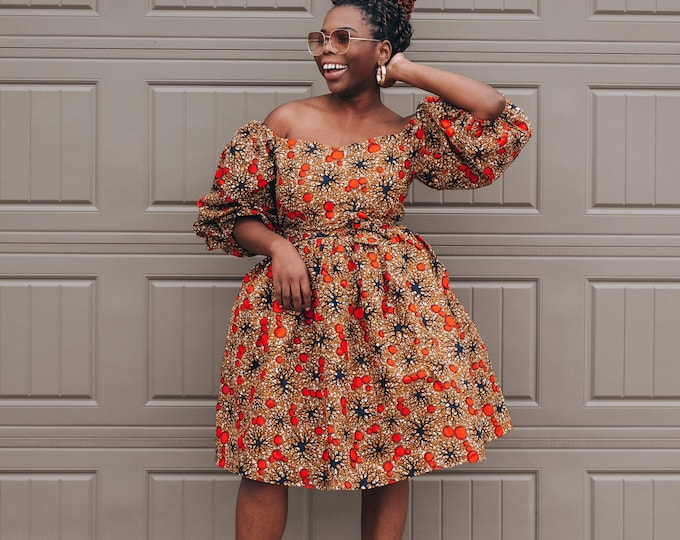 Off Shoulder African Dress Ankara Clothing - Etsy