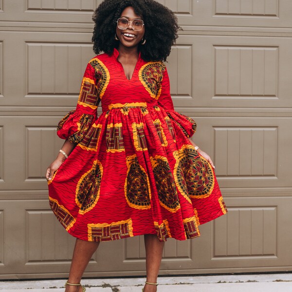 Ankara Summer Dress - Etsy