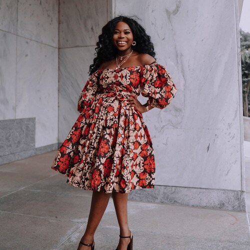 Timi African Clothing African Print Dress for Women - Etsy