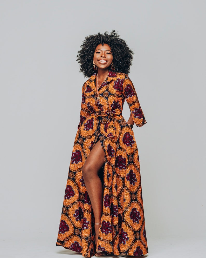 Ankara Maxi Dress African Print Maxi Dress Long African Etsy