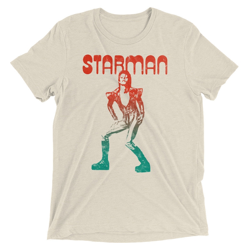 STARMAN Retro 1970s Rock T Shirt Ziggy Stardust David Bowie - Etsy