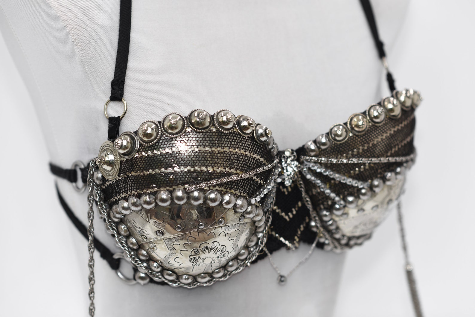 METAL BRA Art Deco Geometrical With Assuit - Etsy