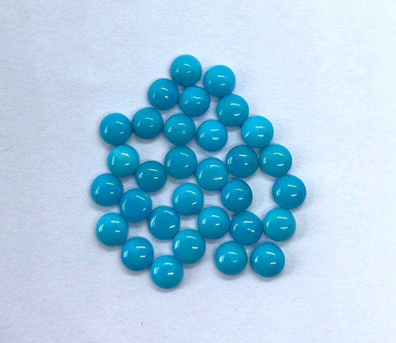 5 Pieces AAA Blue 4mm Round Sleeping Beauty Turquoise - Etsy