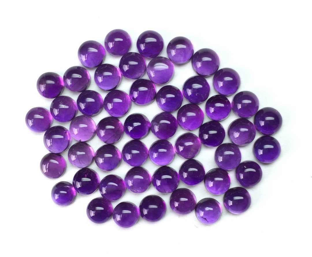 20 Pieces 4mm AAA Amethyst Smooth Round Cabochon Cab AAA 4mm - Etsy