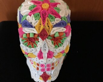 Paper Quilled Skull - Etsy
