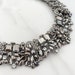 Graphite Grey Necklace & Earring Set || Embellished Statement Necklace ...