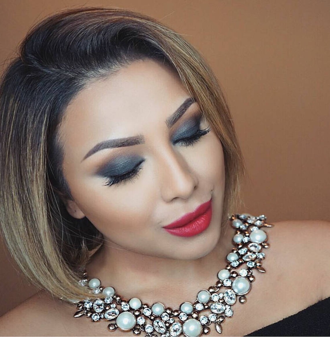 Pearl & Gold Statement Necklace Women's Necklace - Etsy