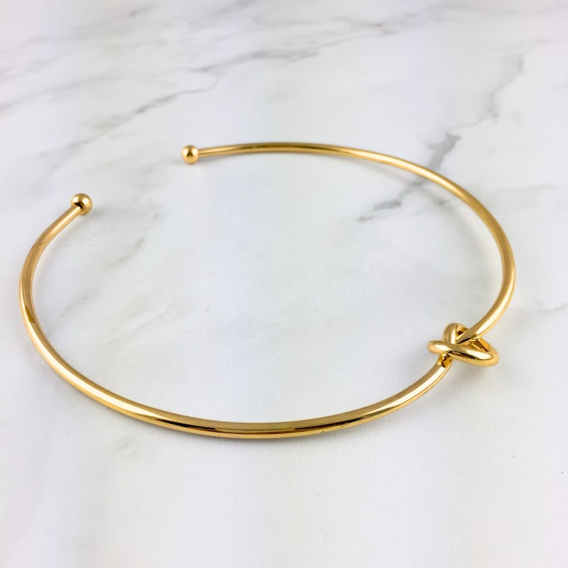18k Gold Torque Choker - Etsy