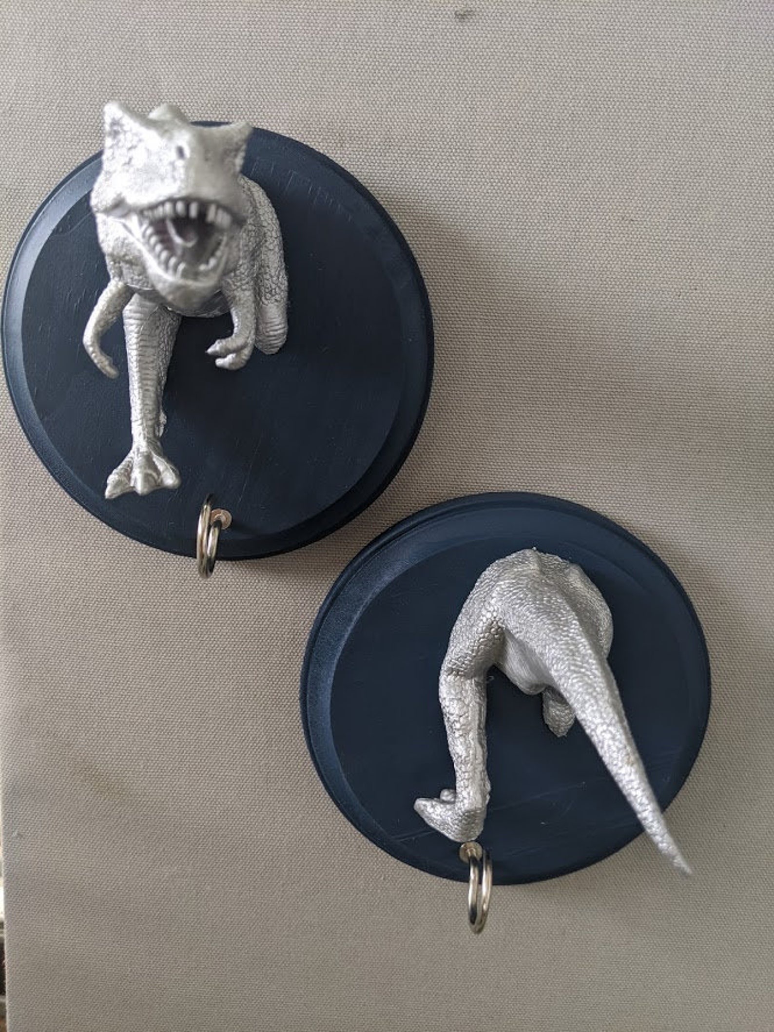 Heads and Tails Set- Custom Wall Decor - Zoo Animal - Hook and Hangar ...
