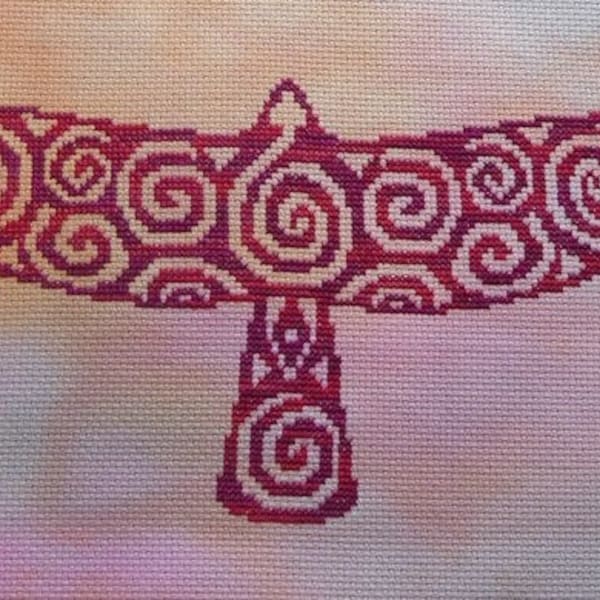 Hawk Cross Stitch - Etsy