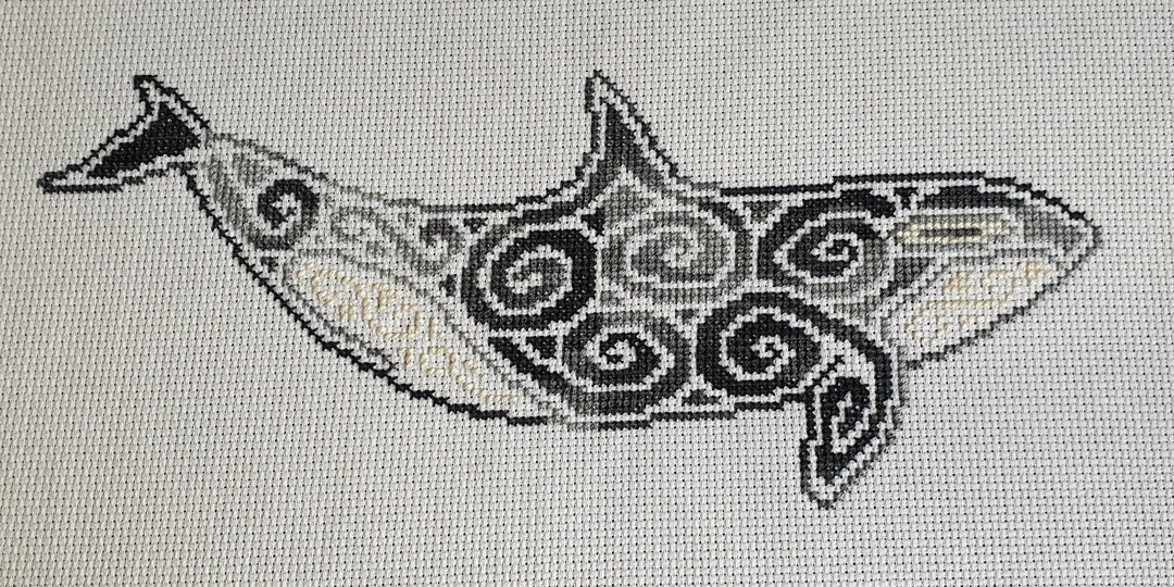 Tribal Orca Cross Stitch Chart - Etsy
