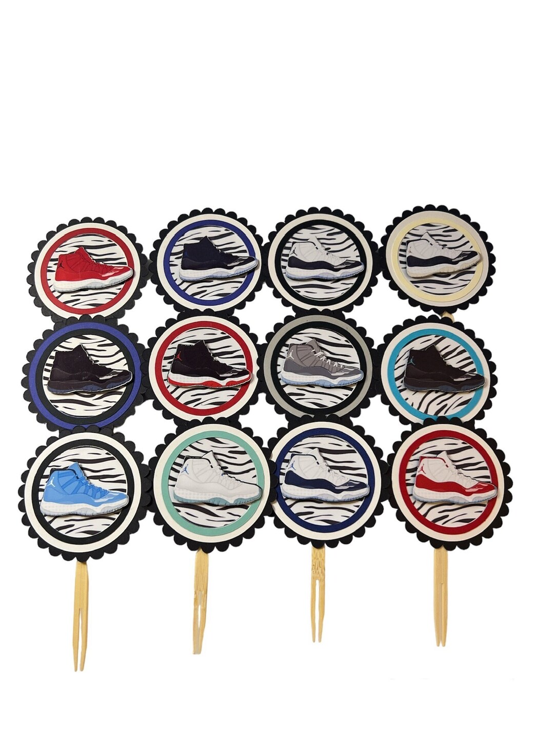 Jordan 11 Cupcake Toppers - Etsy