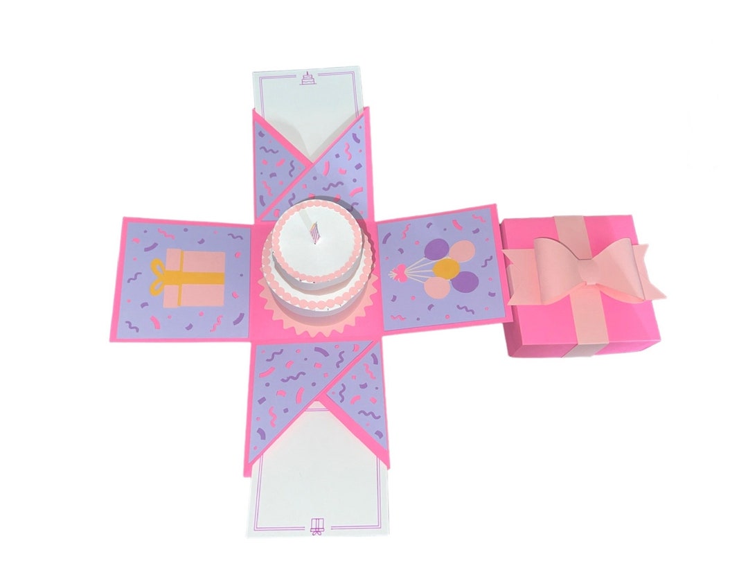 Birthday Cake Explosion Box - Etsy