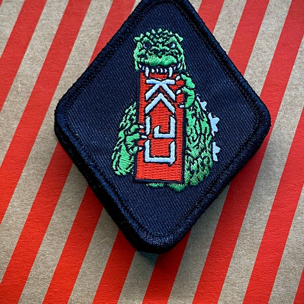 Godzilla Patch - Etsy