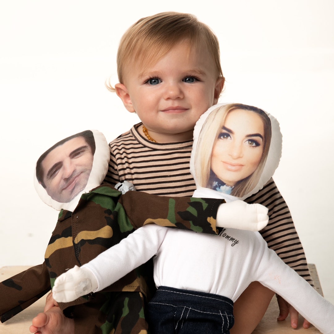 Personalized Photo Face Doll, Military Deployment Gift, Talking Custom ...