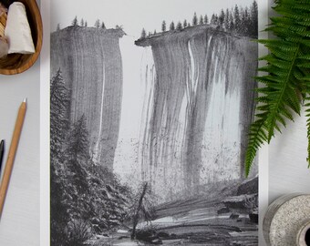 Vernal Falls Print - Etsy