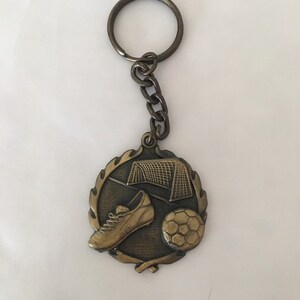 PDU Signed Brass Key Ring Award Key Fob Key Chain With Engraved Soccer ...