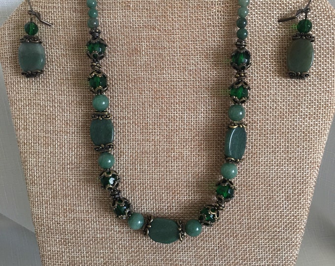 Bijoux Terner Single Strand Boho Green Beaded Pendant Necklace 18" - 9 ...