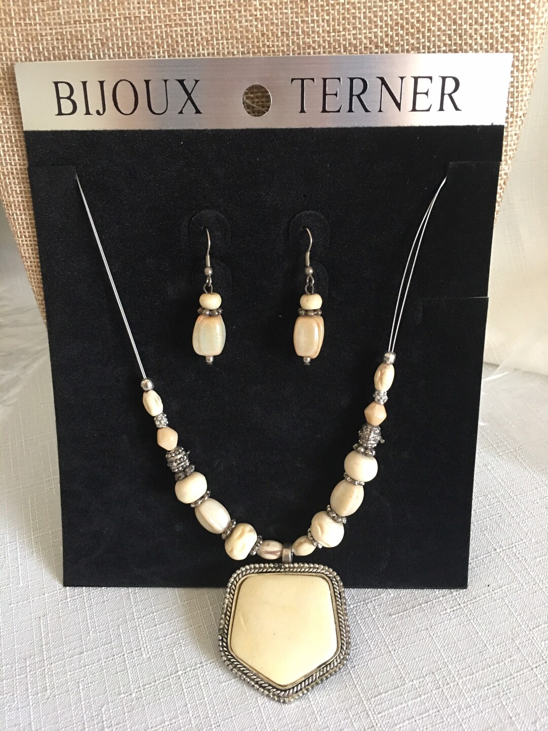 Vintage Bijoux Terner 2 Piece Set Necklace Choker Pierced Earrings on ...