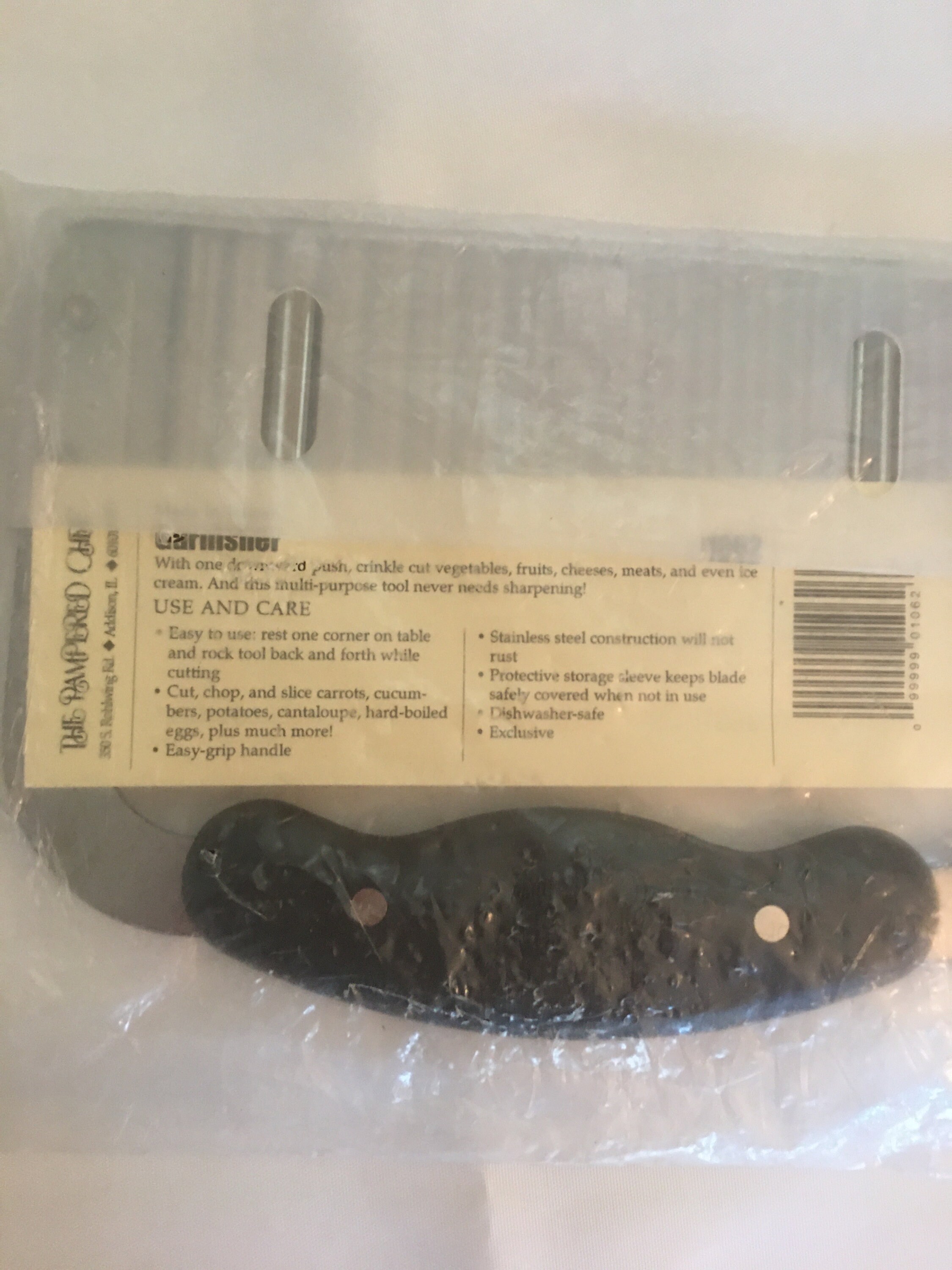 Pampered Chef Garnisher Straightedge With Protective Cover Tool I1062 N ...