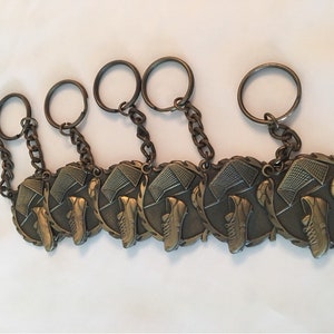 PDU Signed Brass Key Ring Award Key Fob Key Chain With Engraved Soccer ...