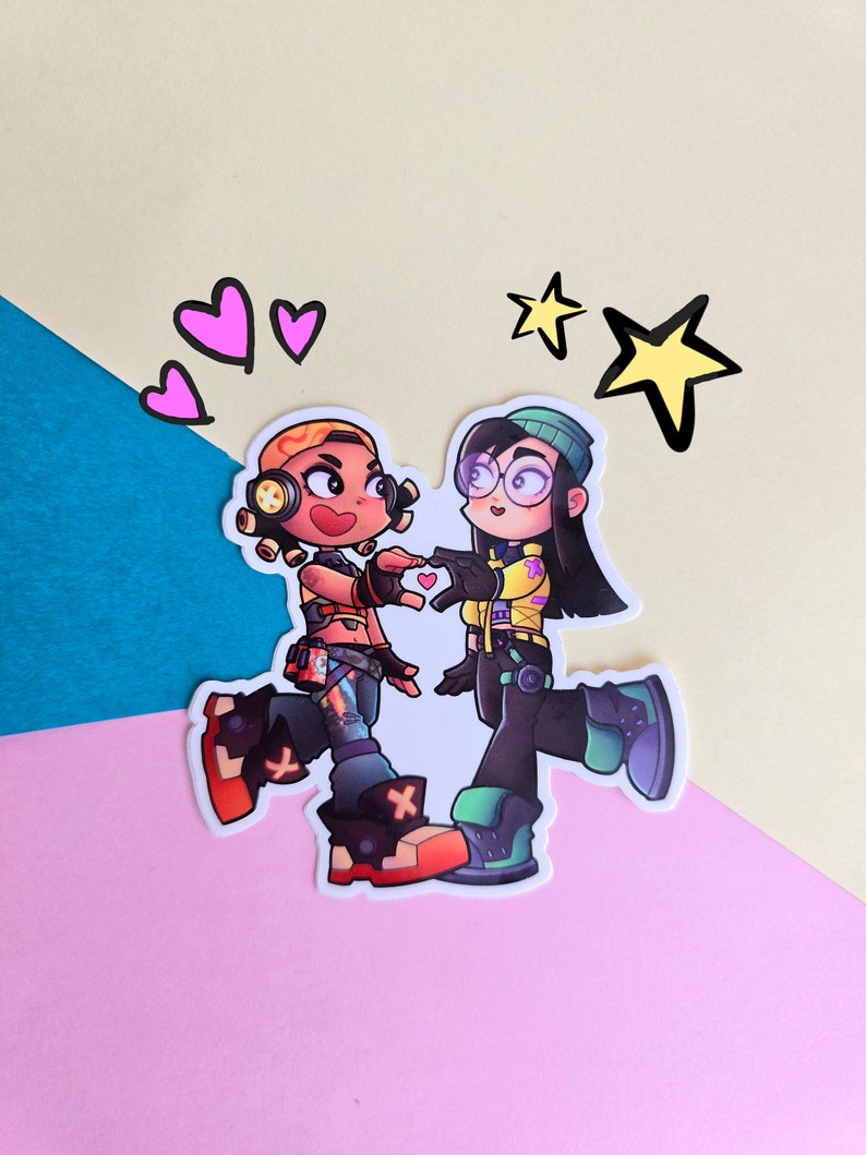 Valorant Raze X Killjoy 3 Vinyl Sticker Die Cut Sticker Laptop Sticker ...