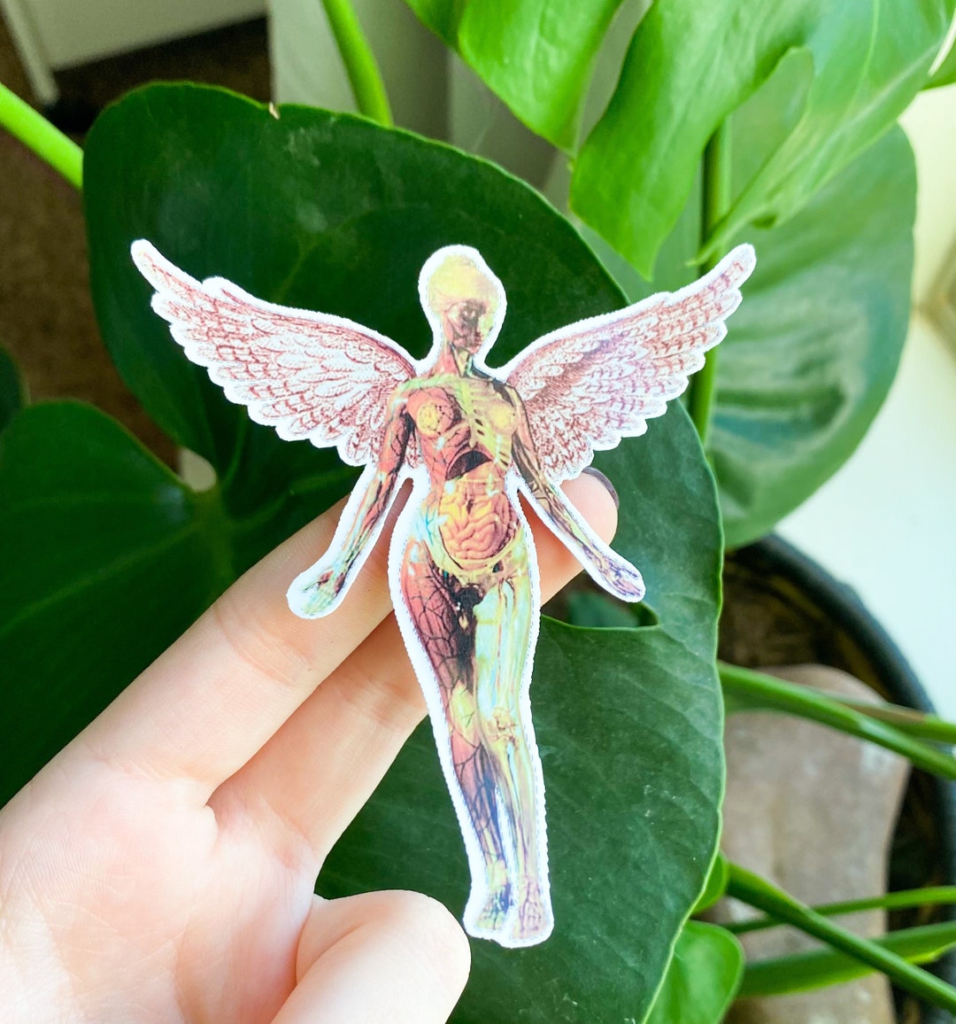 Nirvana In Utero Sticker In Utero Angel Laptop Sticker Etsy