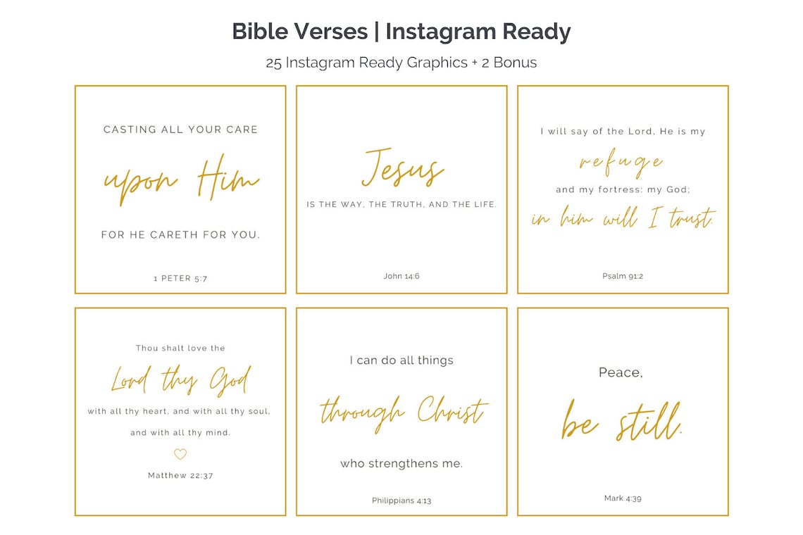 Instagram Bible Verse Graphics | Social Media Ready Quotes | Christian ...