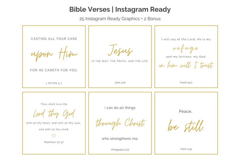 Instagram Bible Verse Graphics | Social Media Ready Quotes | Christian ...