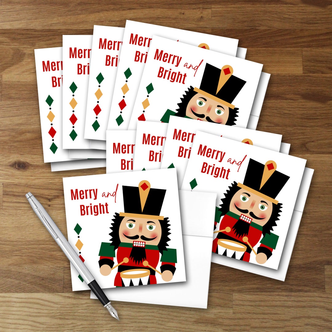 Personalized Set of 10 Nutcracker Drummer Boy Christmas Cards by Hutton ...