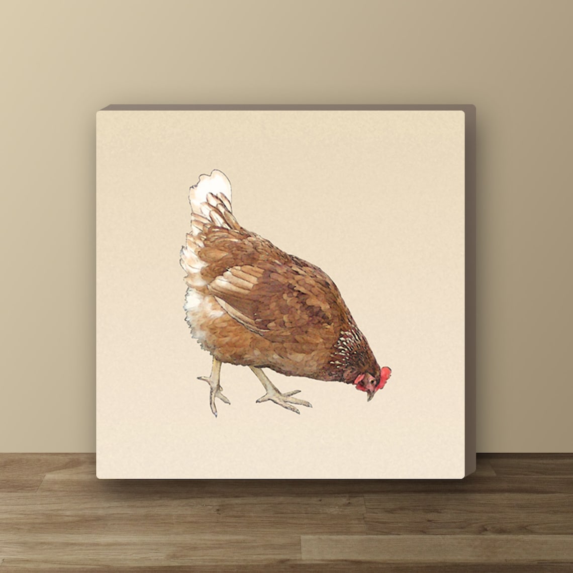 Set of 3 Chicken Canvas Prints From Original Artwork Ready to | Etsy UK