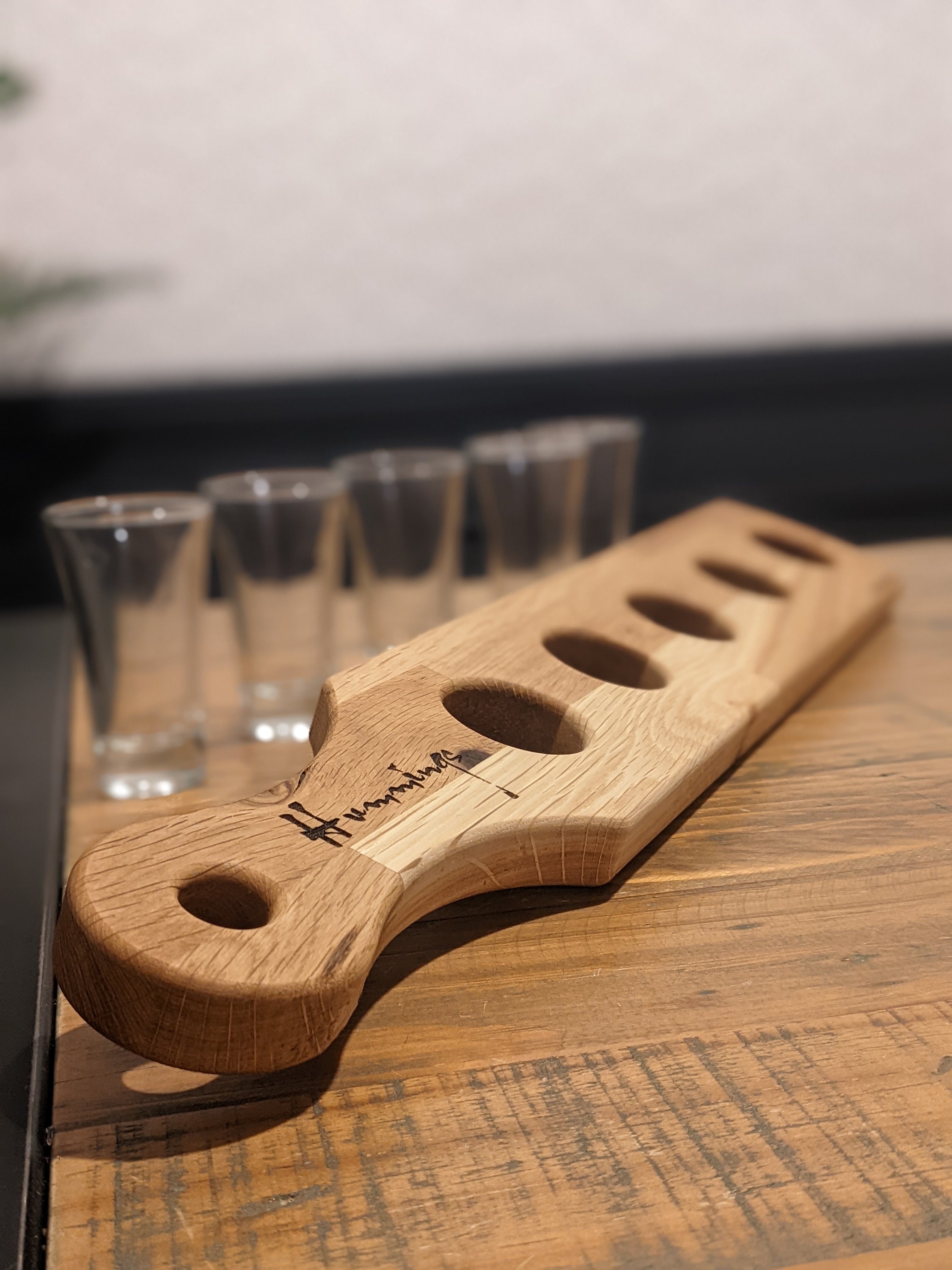 Premium Oak Shot Board With Personalisation - High Quality Handmade ...